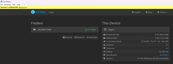 How I synchronize and backup my Obsidian Notes